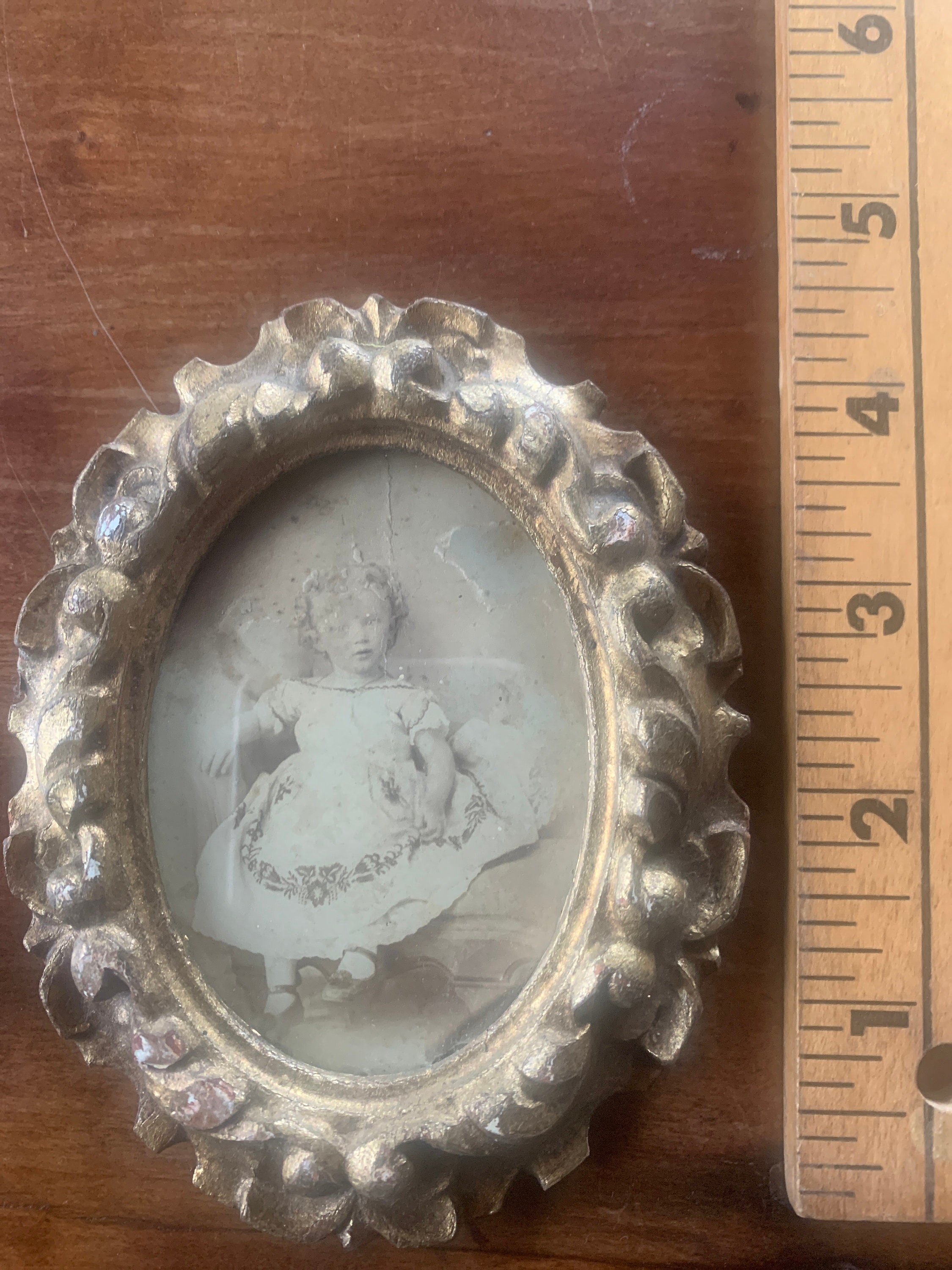 1800s Little Girl Photo in Frame - Etsy