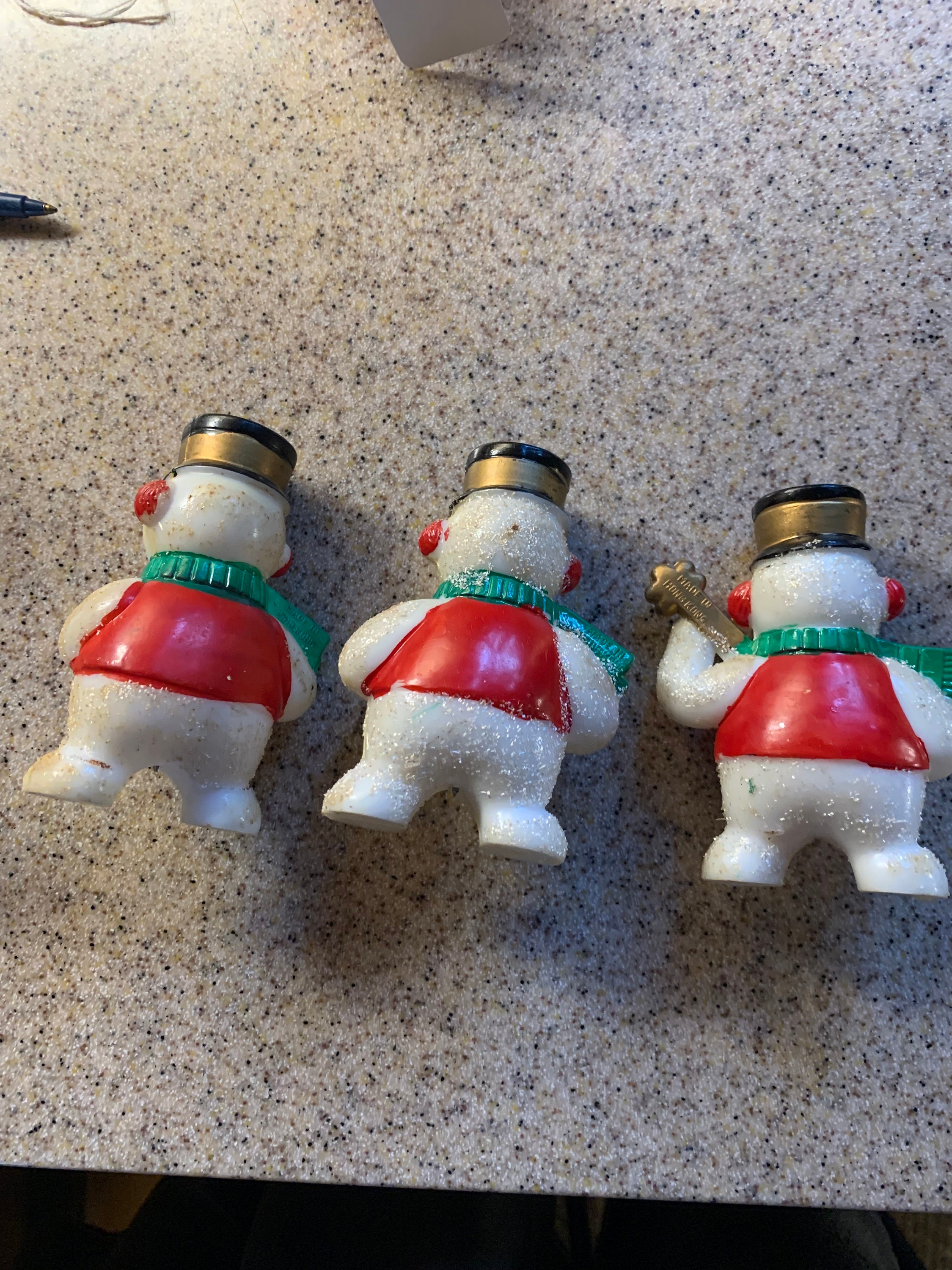 Vintage Retro Snowmen Musical Set of Three - Etsy