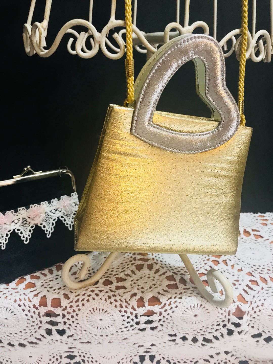 Vintage Warren Reed Gold Purse - Etsy