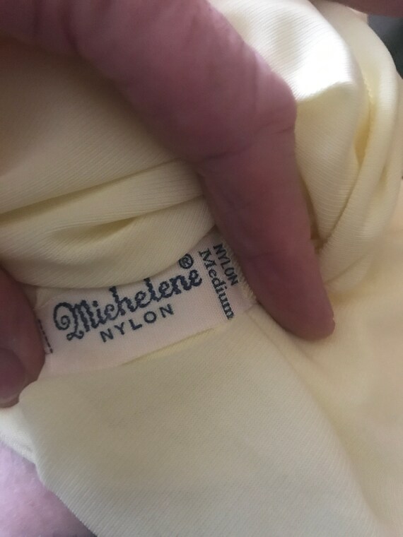 Vintage 1950 “ Michelene “ Nylon Bed Jacket with Lace… - Gem