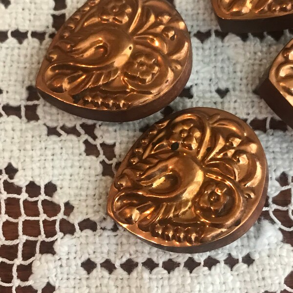 Copper Buttons - Etsy