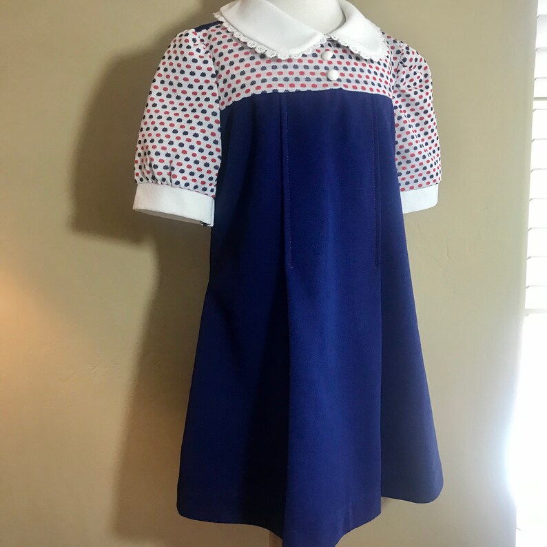 Vintage 1960/70 Double Knit MCM MOD A Line Dress | Etsy