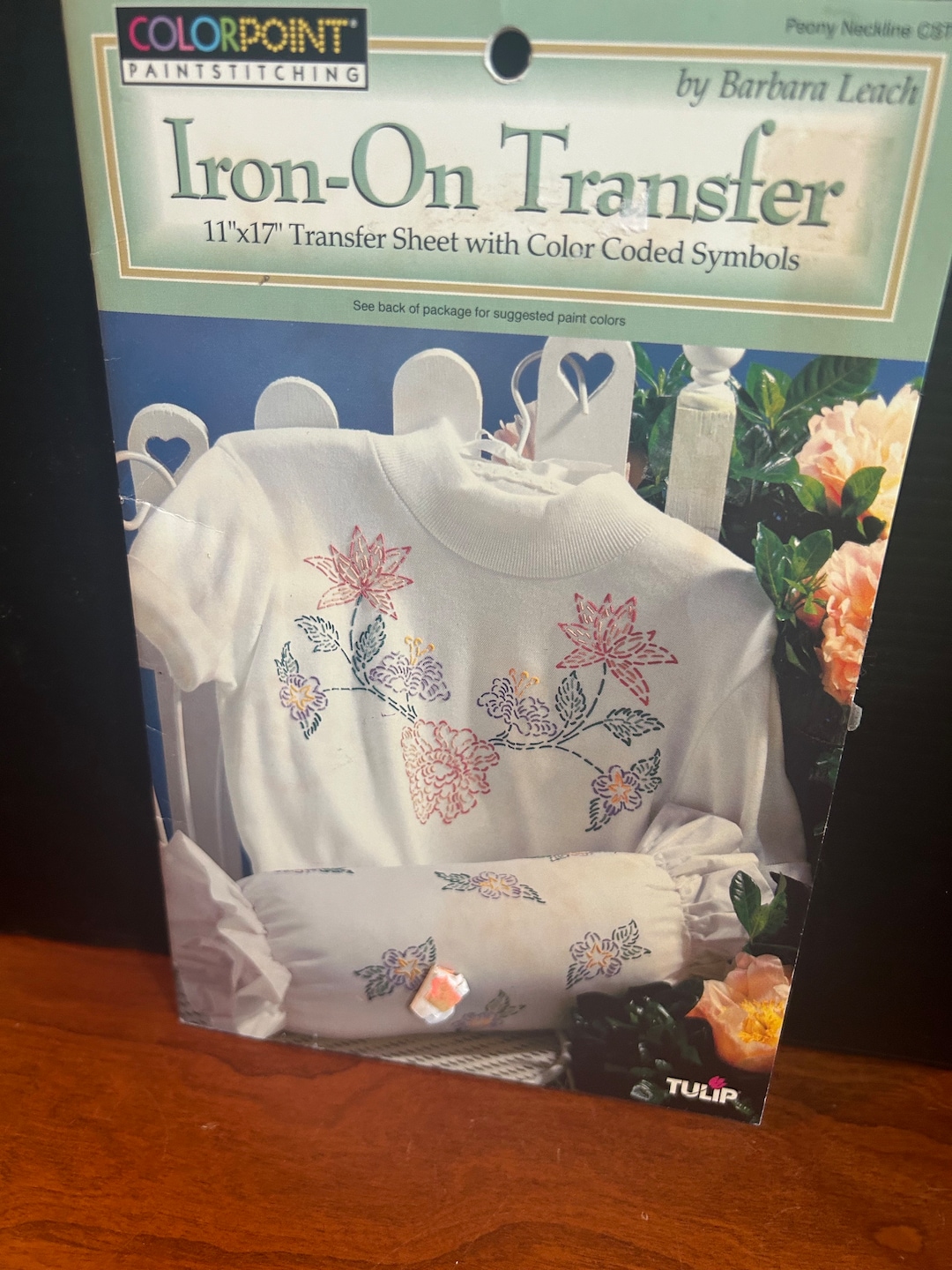 Vintage “ Colorpoint “ Iron on - Transfers - Peony Pattern by Barbara ...