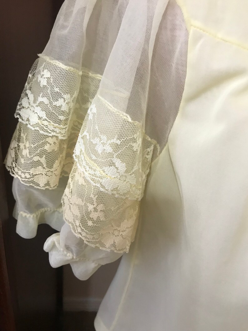 Vintage 1950 Michelene Nylon Bed Jacket With Lace Boudoir - Etsy