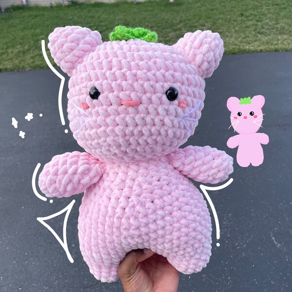 Strawberry Cat - Etsy