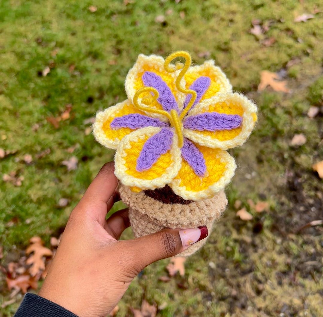 Crochet Rapunzel Sundrop Flower Car Hanging - Etsy