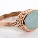 Aquamarine Ring Rose Gold - March Birthstone Ring - March Birthstone ...
