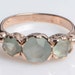 Aquamarine Rose Gold Ring - March Birthstone Ring - Aquamarine Gold ...