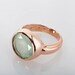 Rose Gold Aquamarine Ring - Anniversary Gift for Women - March ...