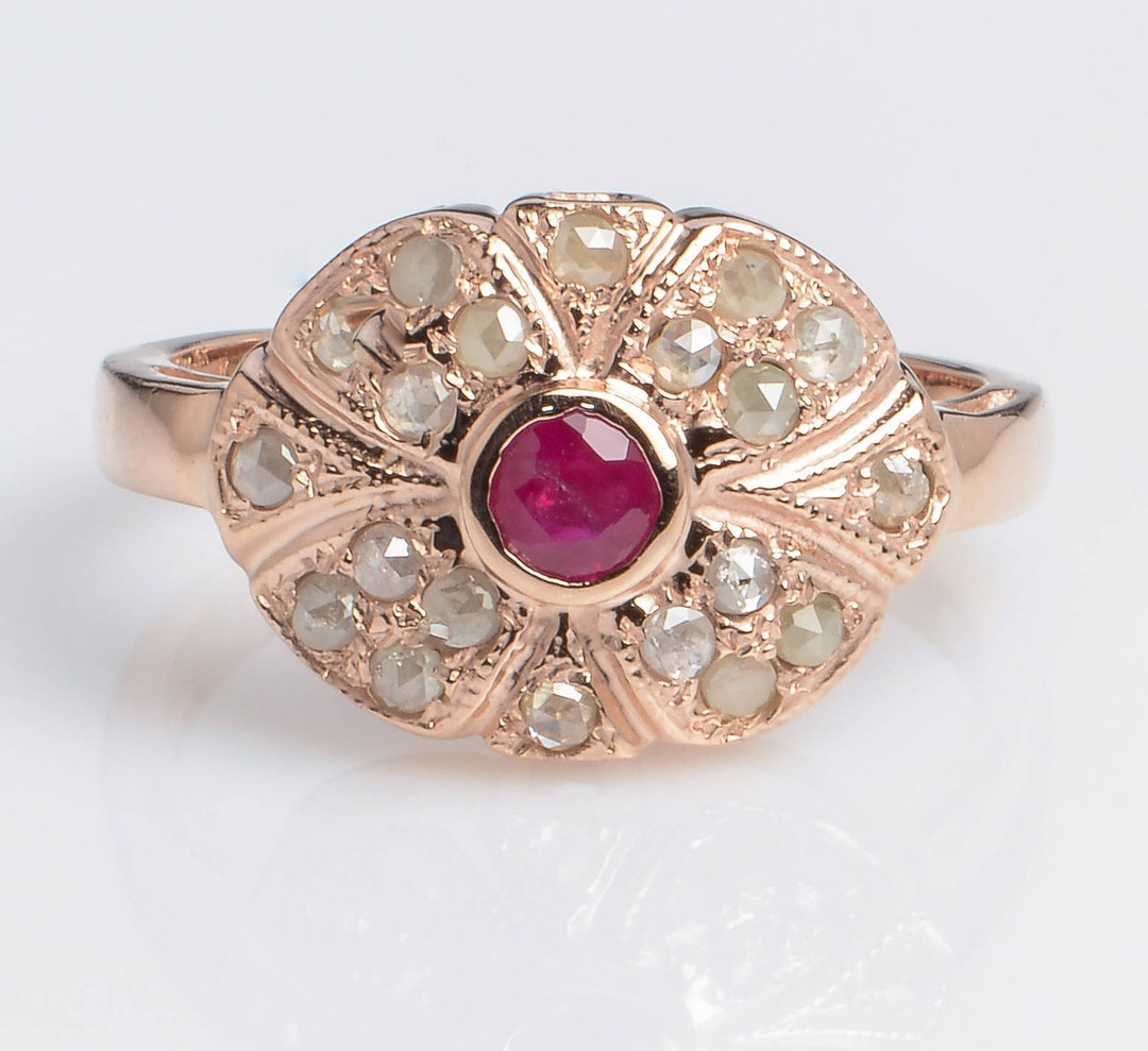 Ruby Ring Rose Gold - Ruby Ring Women - Rose Gold Ring - Fine Jewelry ...