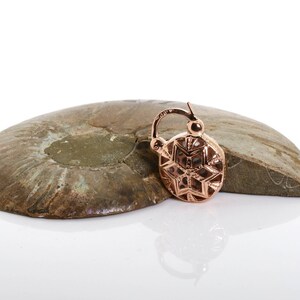 Round Pave Diamond Padlock - Rose Gold Diamond Padlock - Vintage Gold ...