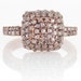 Square Pave Diamond Classic Ring - Geometrical Diamond Ring - Pave Ring ...