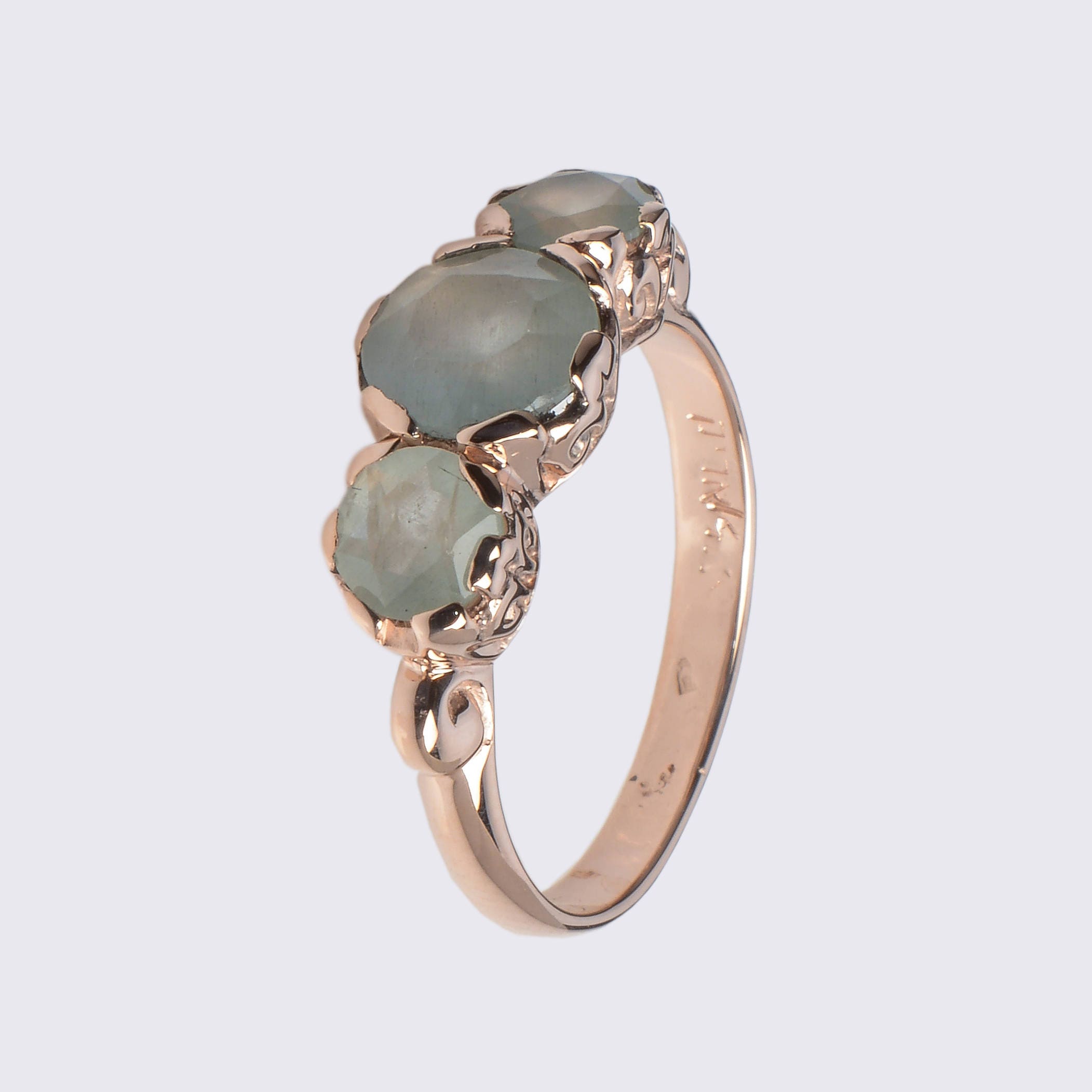 Aquamarine Rose Gold Ring - March Birthstone Ring - Aquamarine Gold ...