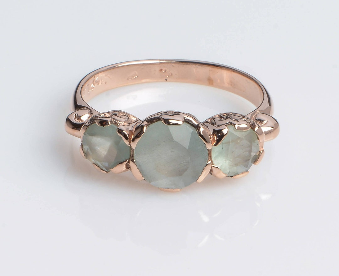 Aquamarine Rose Gold Ring - March Birthstone Ring - Aquamarine Gold ...
