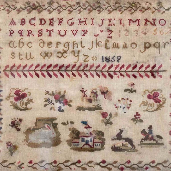 Antique Sampler - Etsy