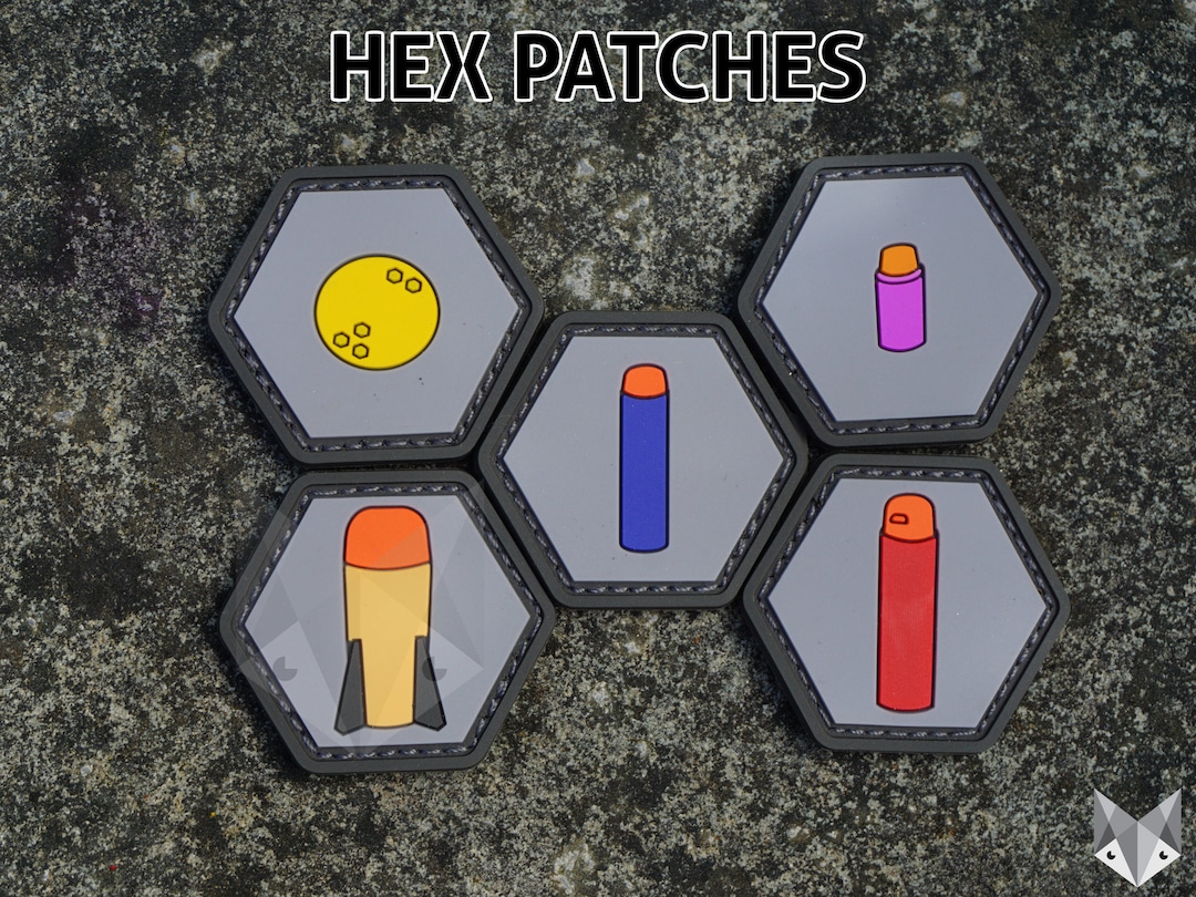 PVC Hex Patches - Etsy
