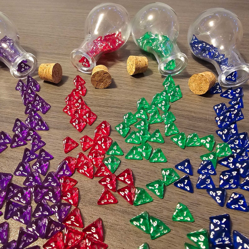 Miniature Dice D4 - Etsy UK