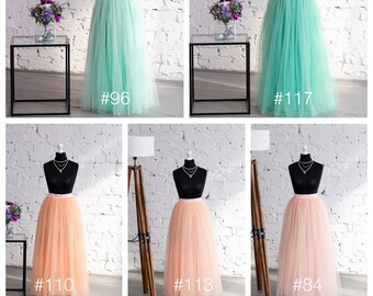 Peach Tulle Skirt - Etsy