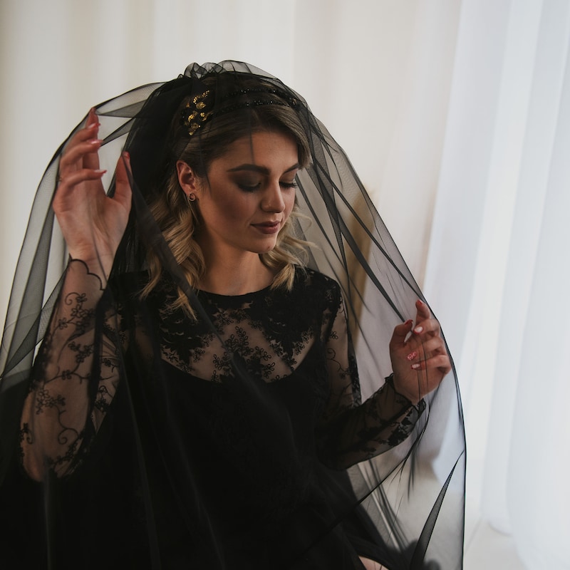 Mourning Veil - Etsy