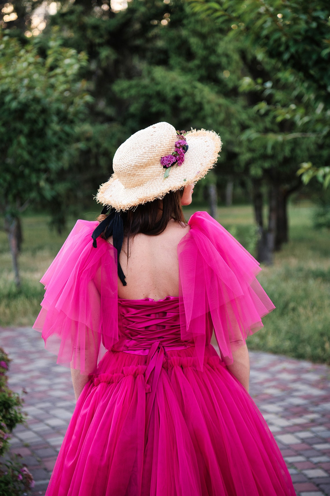 Puffy Women Dress Fluffy Women Dress Fuchsia Tulle Dress Hot - Etsy