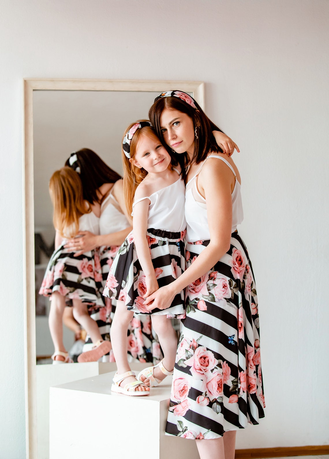 Mom Daughter Skirts Mommy And Me Skirts Matching Skirts Mom Etsy