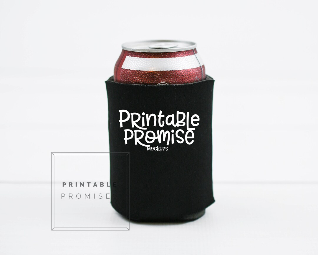 Black Can Cozi Mockup | Wedding, Bridesmaid Can Cover (instant Download ...