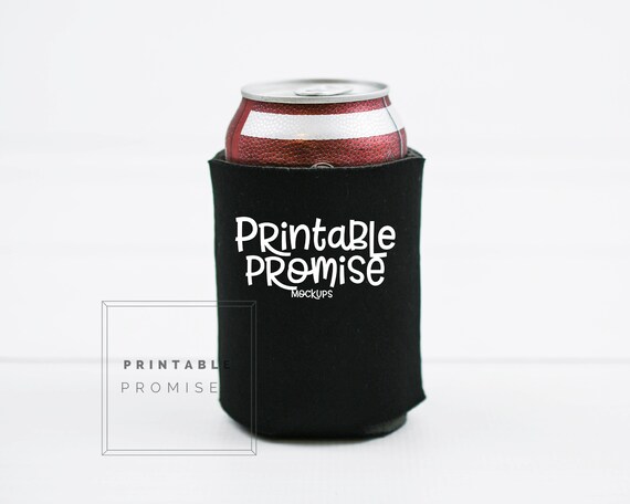 Black Can Cozi Cooler Mock up Can Mock UP Wedding Mockup | Etsy