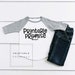 Grey White Toddler Raglan Mockup Baby Clothing Mock up Kids Shirt ...