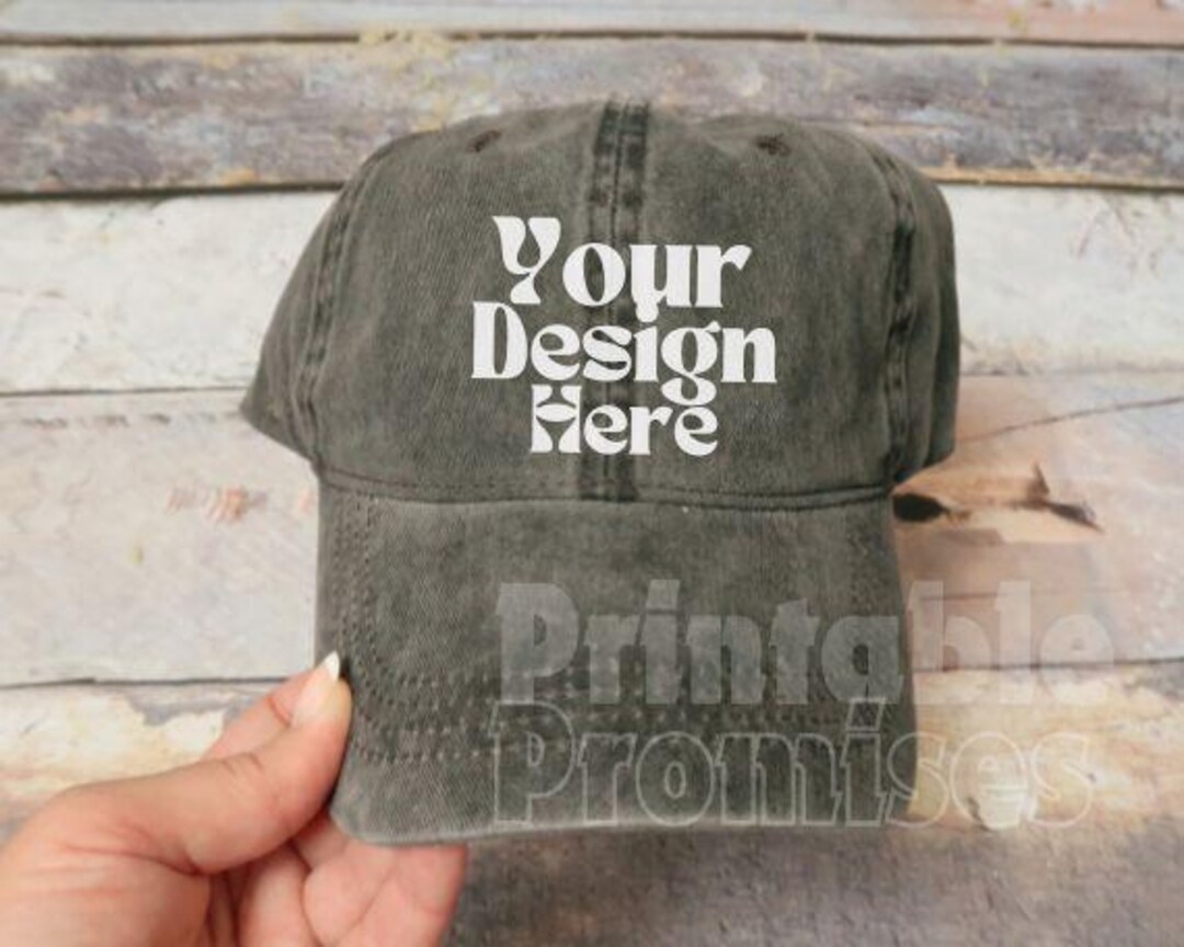 Black Grey Hat Mockup | Baseball Cap Mockup (instant Download) - Etsy