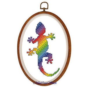 Lizard Cross Stitch Pattern PDF Counted Cross Stitch Chart Modern ...
