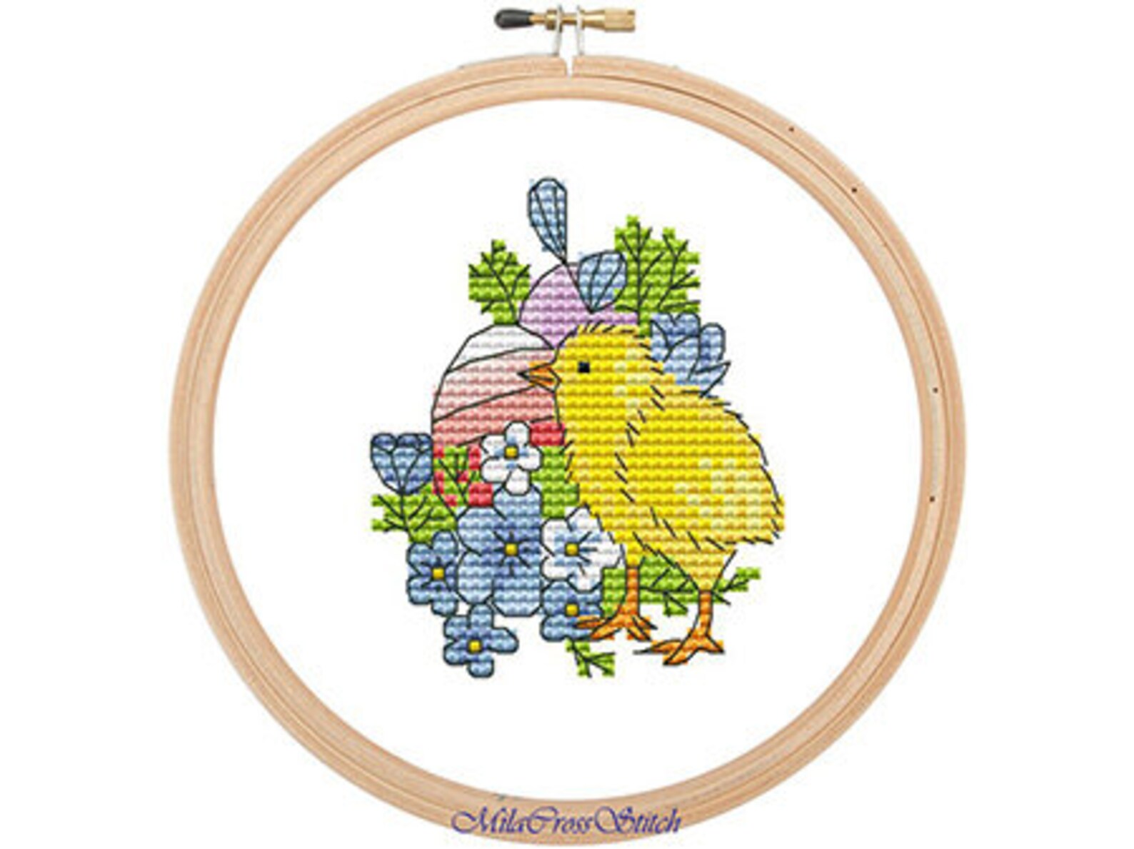Easter Chick Cross Stitch Pattern Modern Counted Xstitch - Etsy