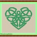 Celtic Heart Cross Stitch Pattern. St. Patrick’s Day Counted Design ...