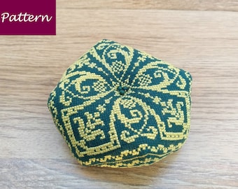 Pincushion Counted Cross Stitch Pattern DIY Biscornu One | Etsy