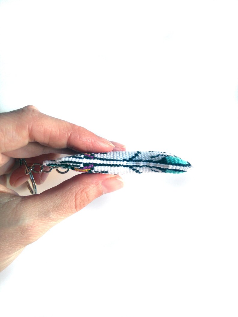Unicorn Keychain – Colorful Embroidery Accessory – Unique Key Fob ...