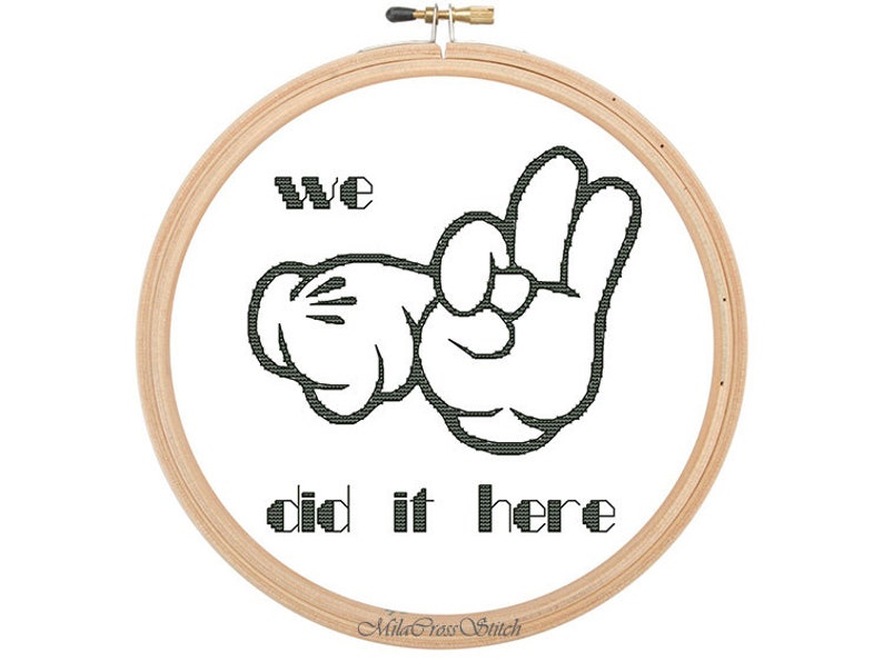 Cross Stitch Pattern Dirty Sign Language Xstitch Chart | Etsy
