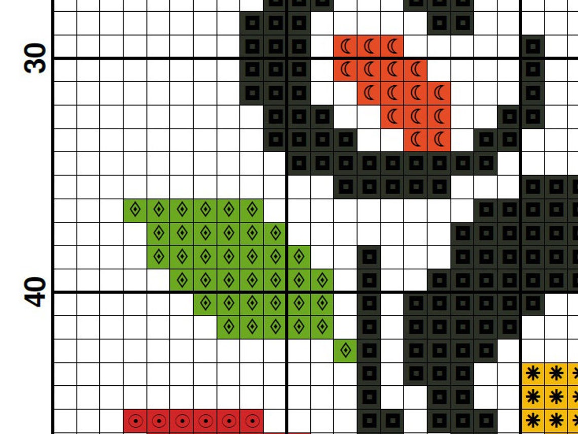 Tree Cross Stitch Pattern PDF Modern Easy Xstitch Chart | Etsy