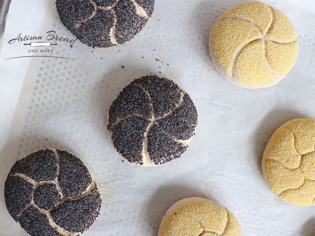 Red 3.5" Large Kaiser Roll Bread Stamp With Hole in Center. Kaiser Roll ...