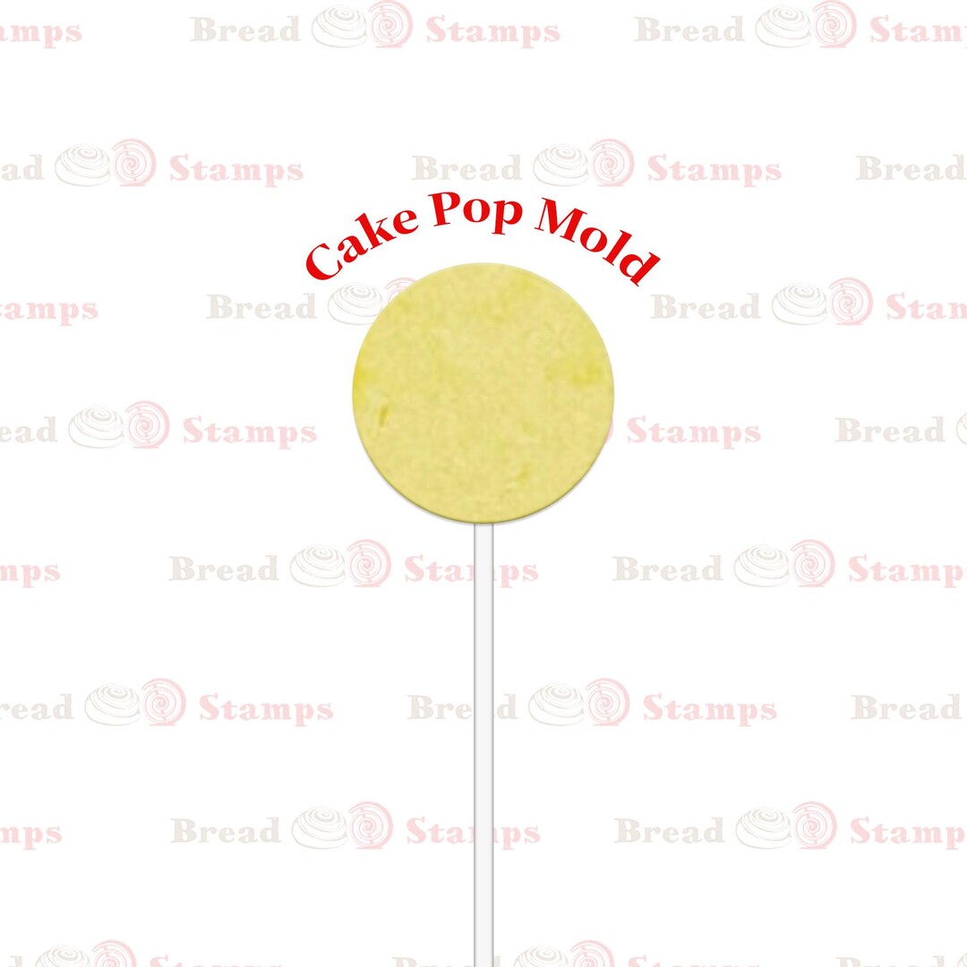 Round Cake Pop Mold “disc” Lollypop Shaped Cakepop Stamps - Etsy