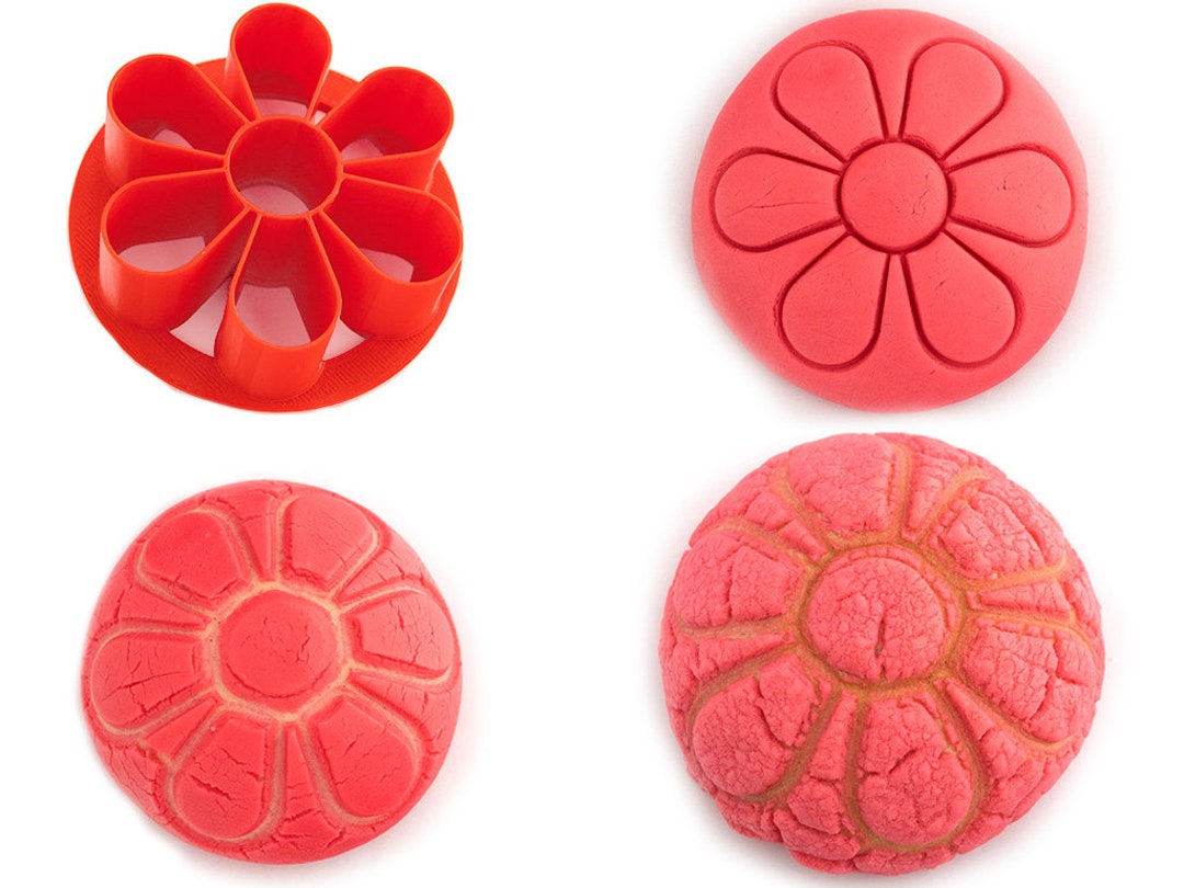 3.5 ” Daisy Flower Bread Stamp / Daisy Flower Concha Stamp / Concha ...