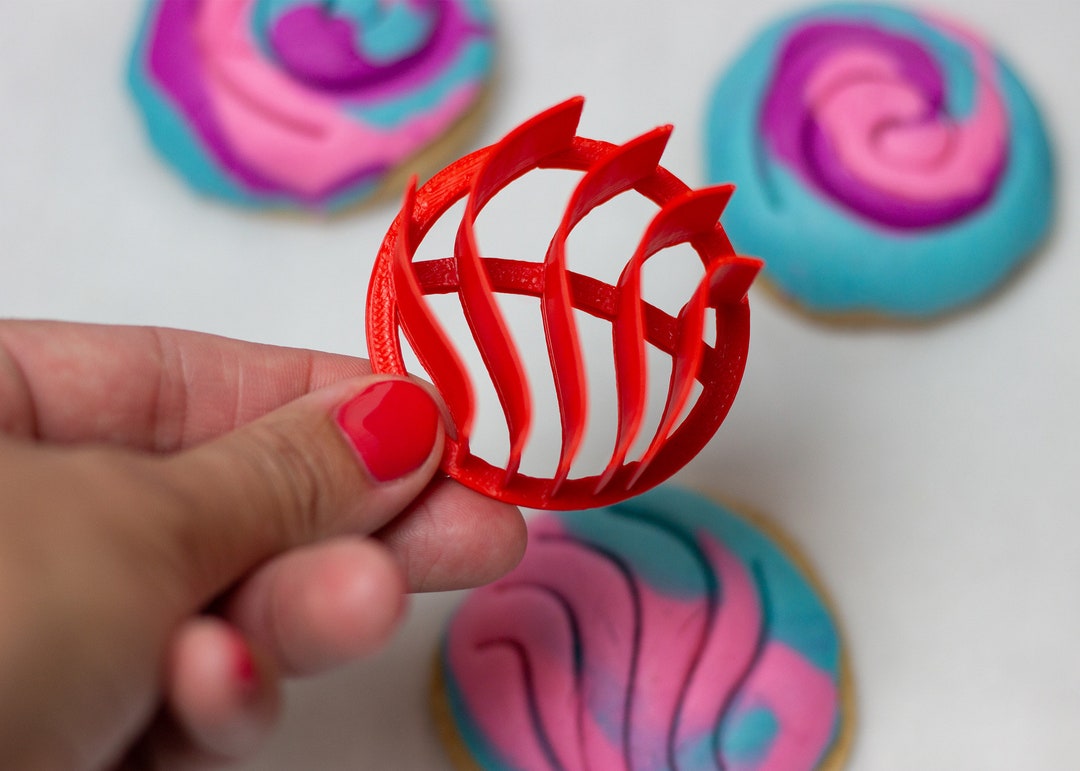 Mini Concha Stamp 2″ Manteconcha Stamp / Concha Cupcake Cutter Wavy ...