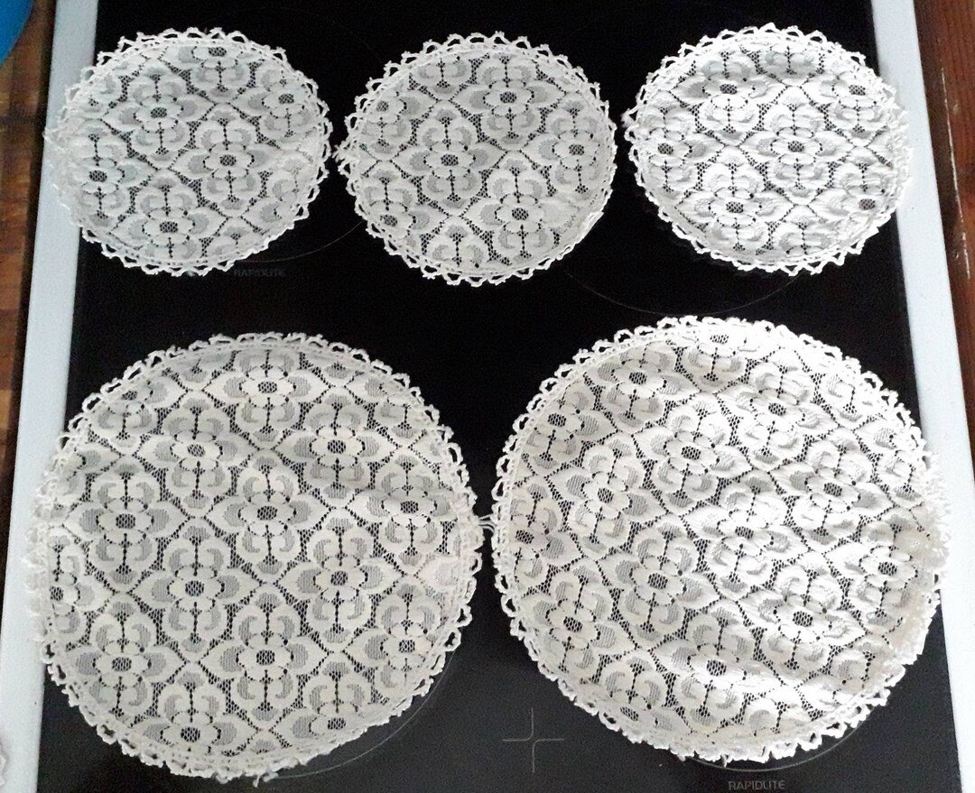 Set of 7 Cream Vintage Lace Dressing Table Cloth Mat Doilies Doily - Etsy