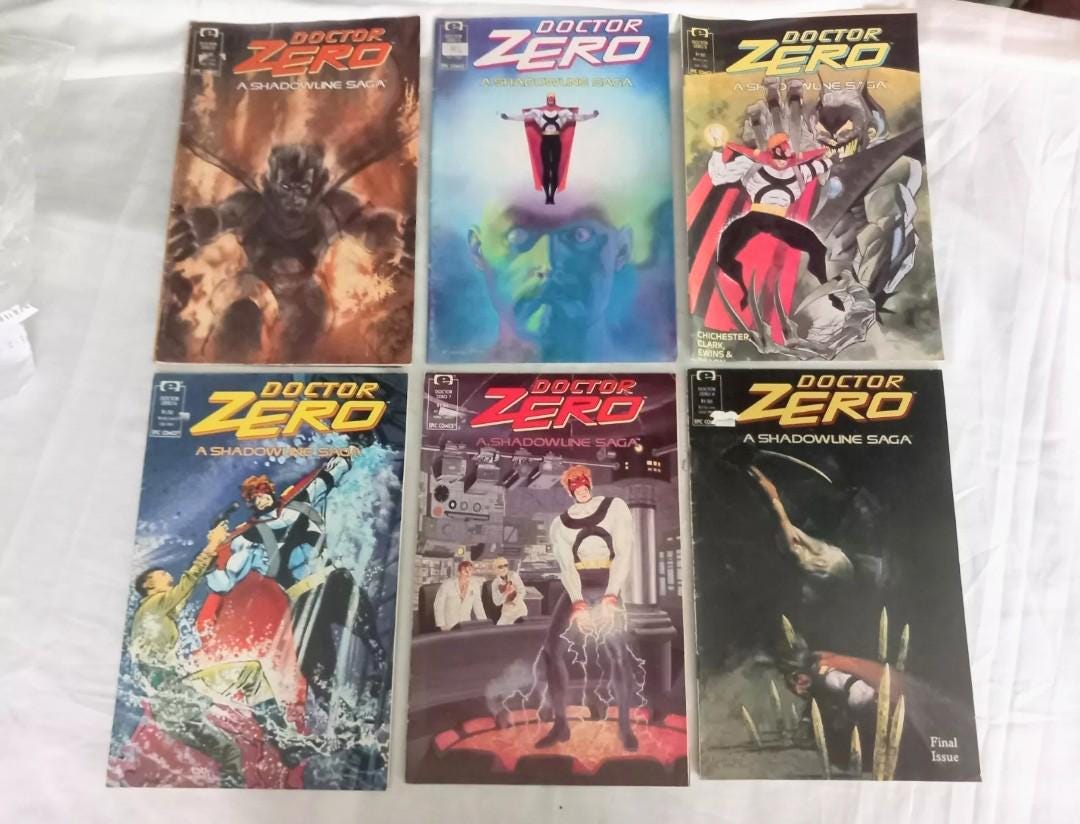 Doctor Zero A Shadowline Saga Epic Comics 1988 #2 3 5 6 7 8 Comic Lot ...