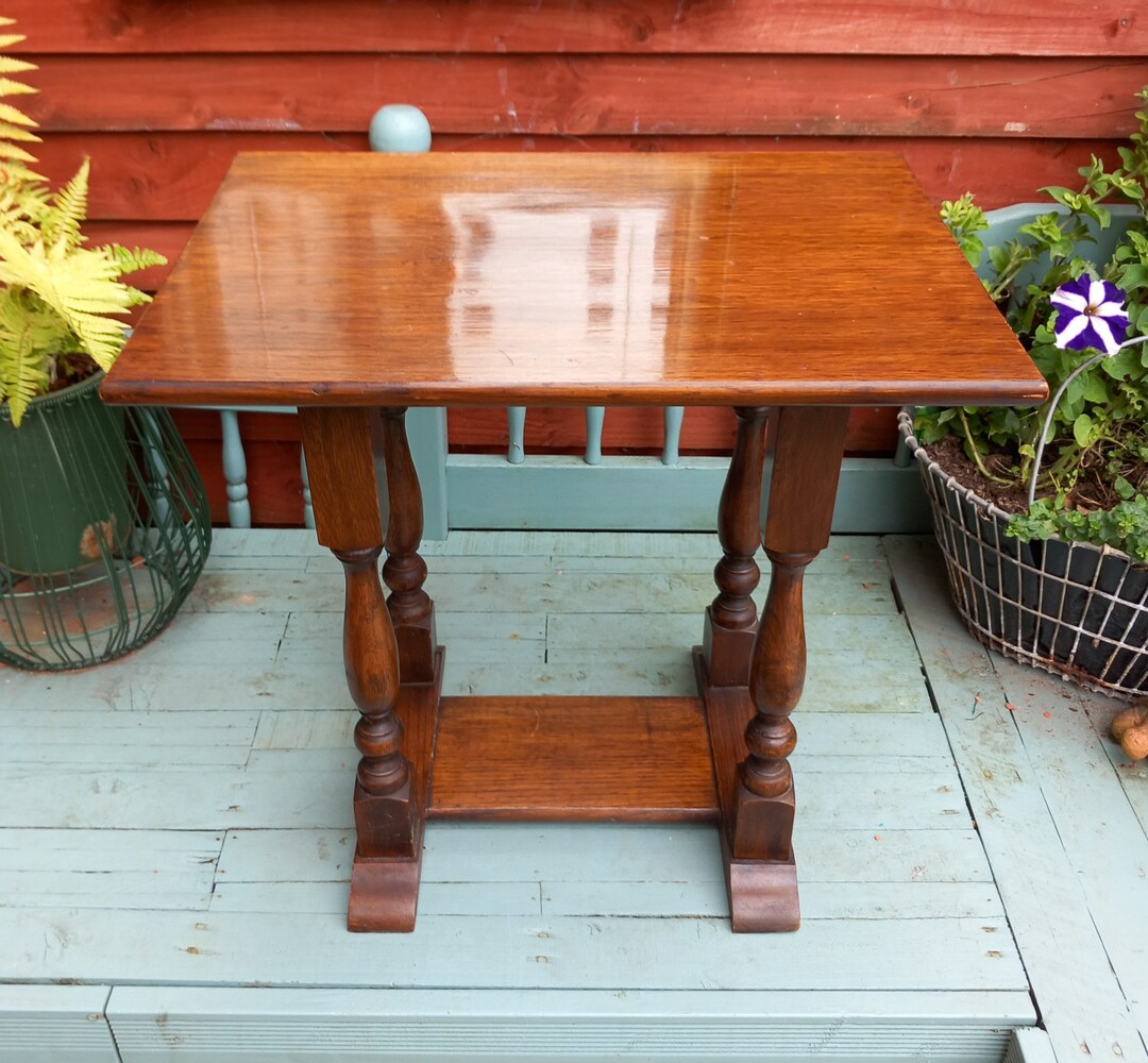 Vintage Solid Wood Small Refectory Table Cottage Farmhouse - Etsy