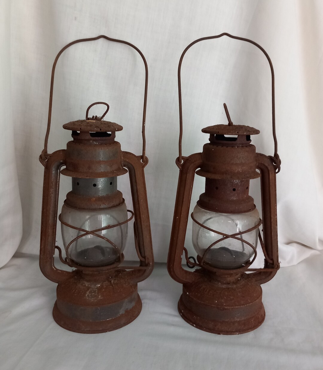 Vintage Feuer Tilly Oil Parrafin Storm Lantern Lamp 2 Available Upcycle ...