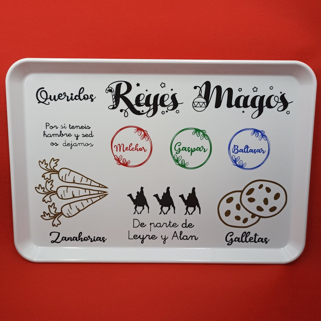 Three Kings Tray, Three Kings Receiving Tray, Personalized Three Kings ...