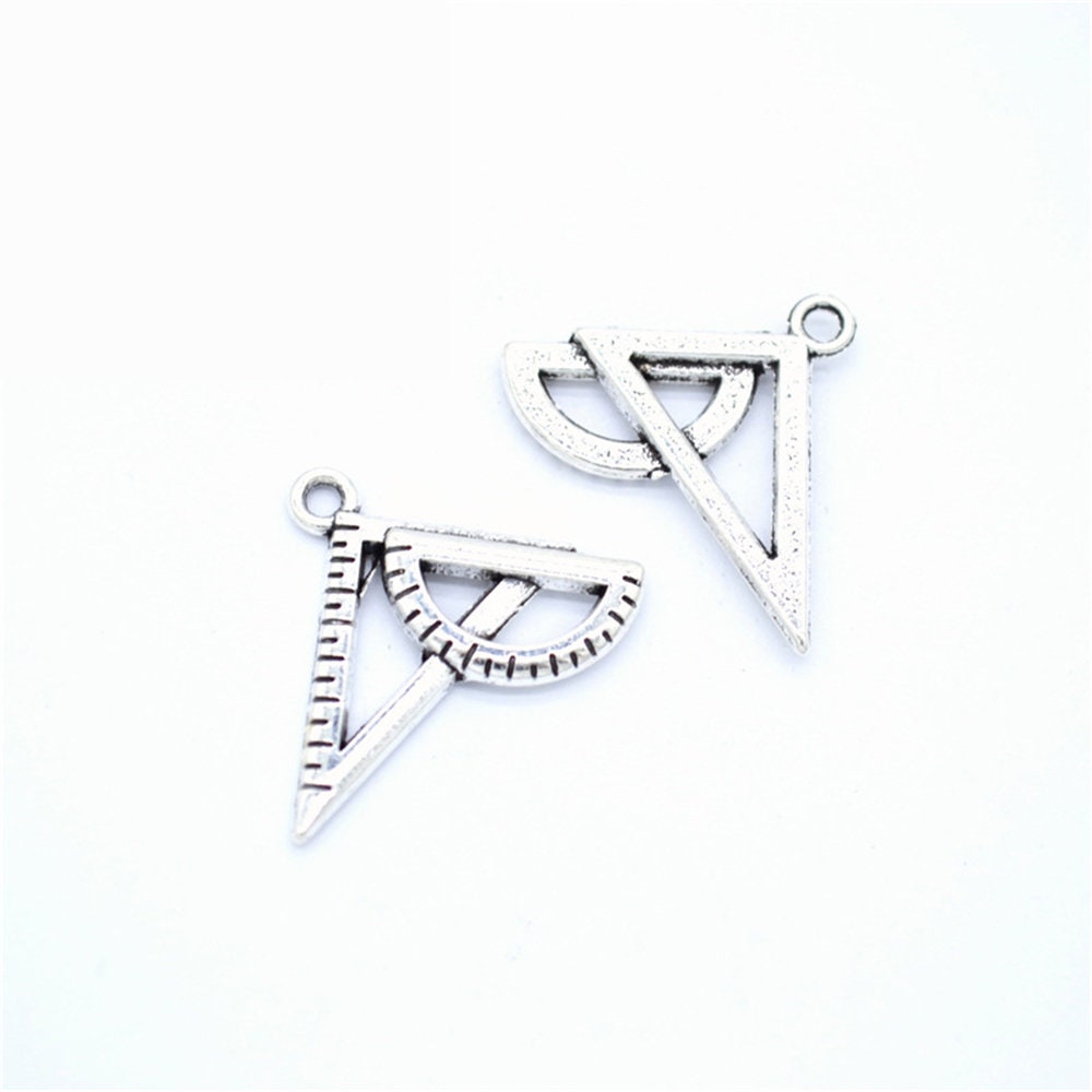 100pieces/lot Triangle Ruler Charms Pendants Jewelry Making - Etsy UK