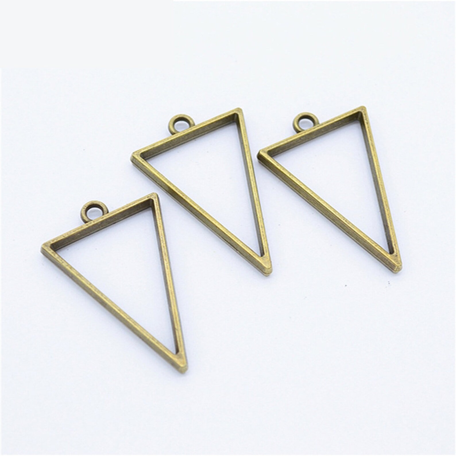 100pieces/lot Triangle Charm Alloy Jewelry Accessories - Etsy Norway