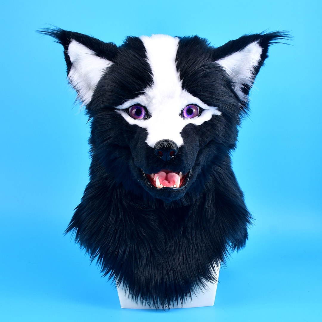 Handmade Fursuit Wolf Head, Furry Cosplay, Fantasy Realistic Fox/dog ...