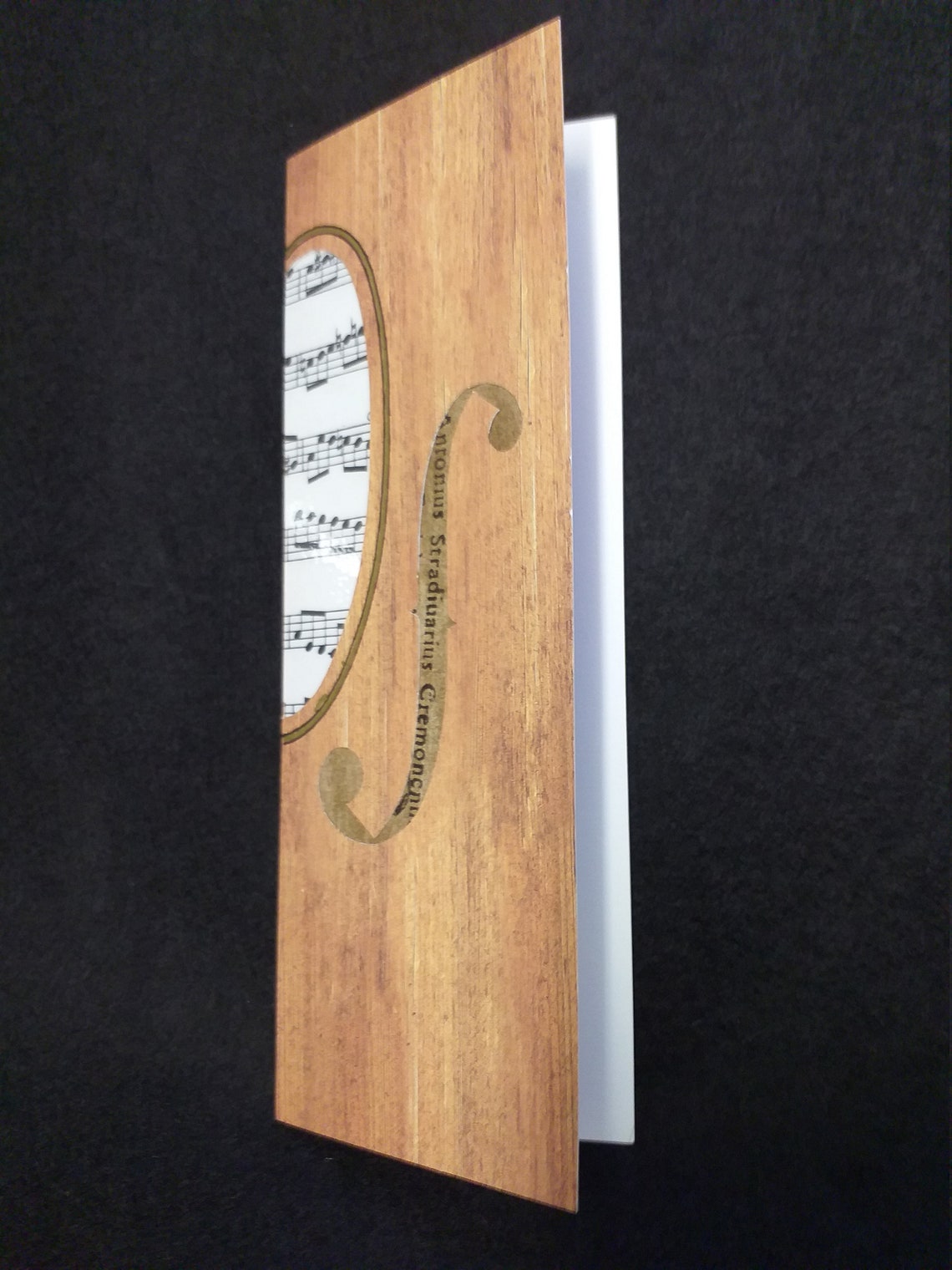 Violin Theme Card Stradivarius Label - Etsy