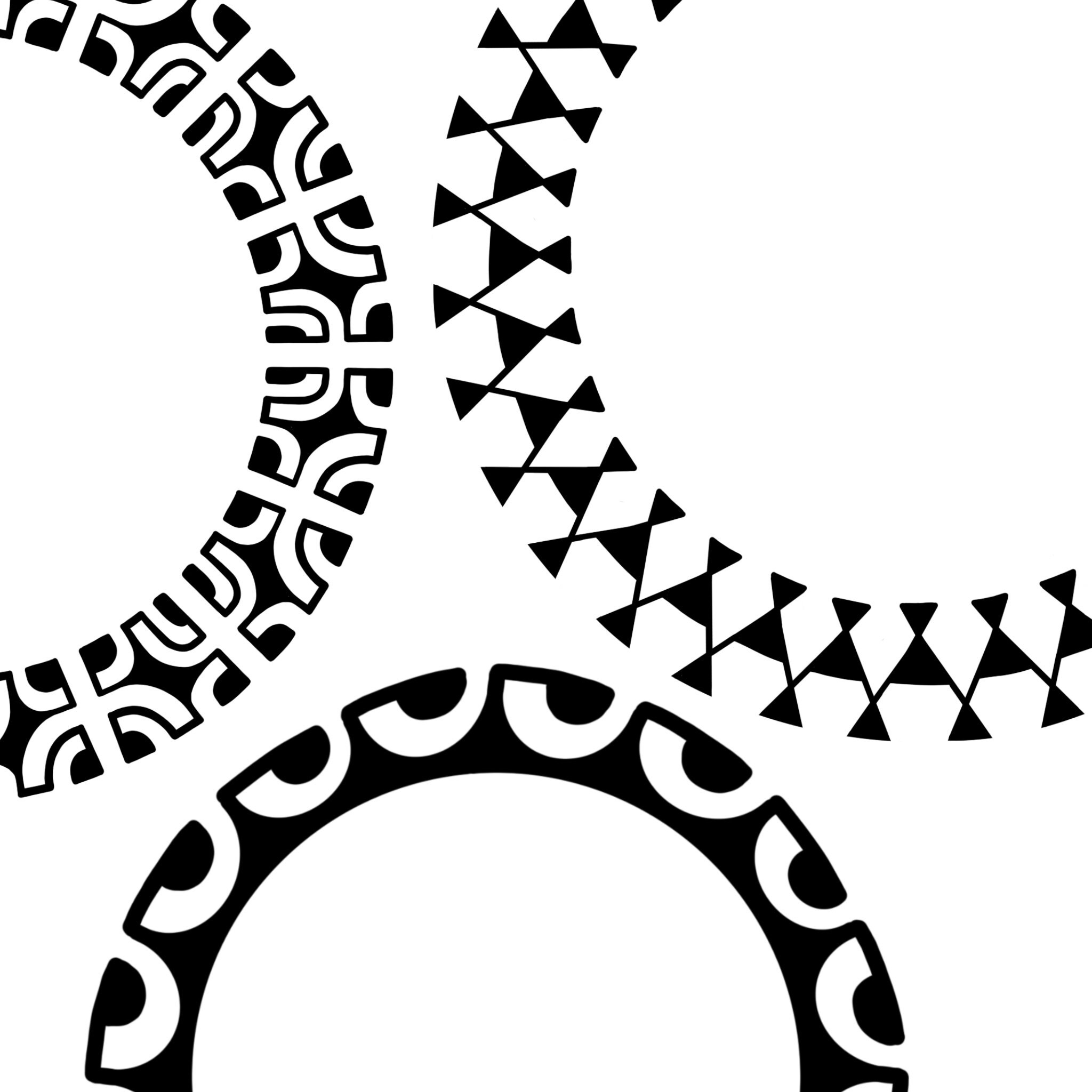 Polynesian Inspired Round Frame Stamps for Procreate - Etsy